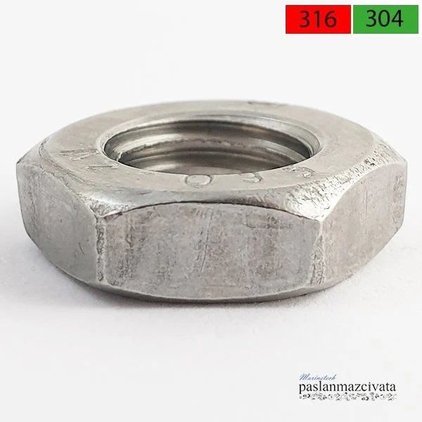 Paslanmaz Kontra, Somun, DIN439