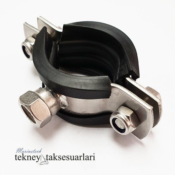 Paslanmaz Somunlu Lastikli Boru Kelepçesi, Doğalgaz Kelepçesi